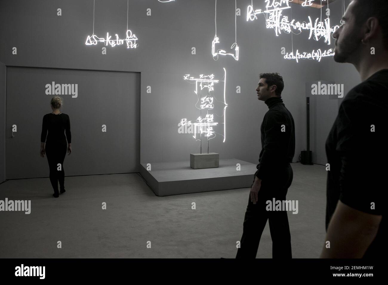 A performance seen taking place at the installation of the Italian ...