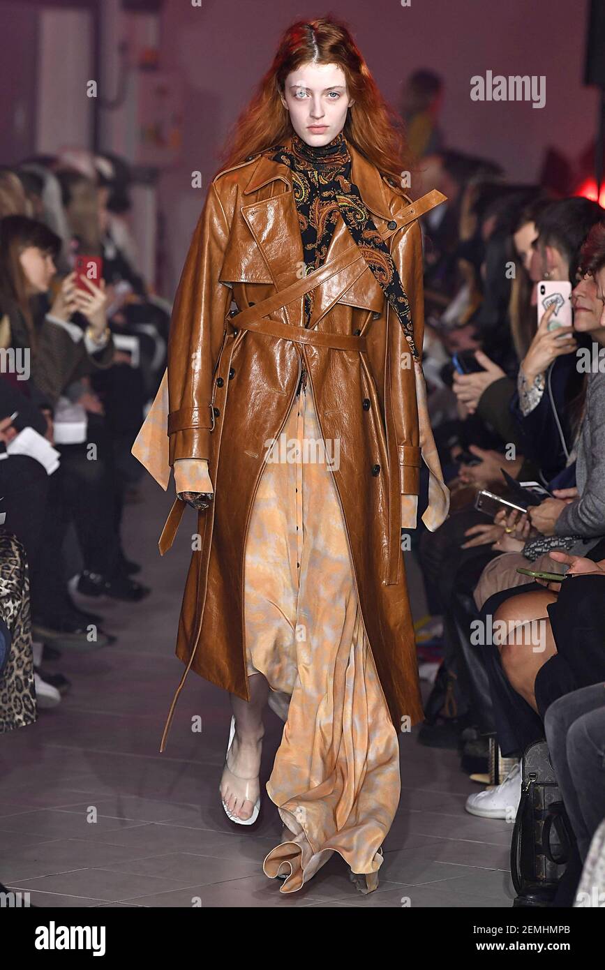 Model walks on the runway during the Rokh Ready To Wear Fashion Show at ...