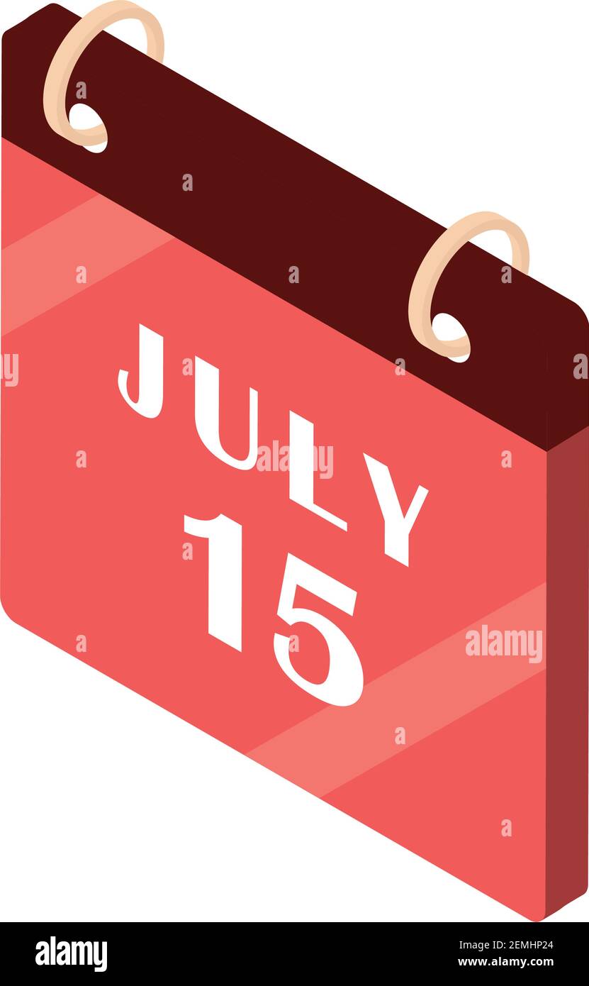 calendar reminder date month isometric Stock Vector Image & Art - Alamy