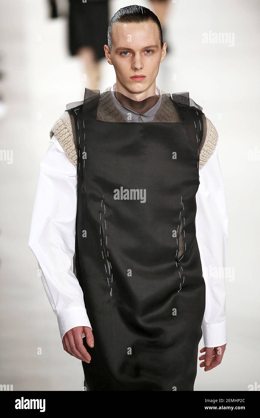 Model Daan Duez walks on the runway during the Maison Margiela Ready To ...