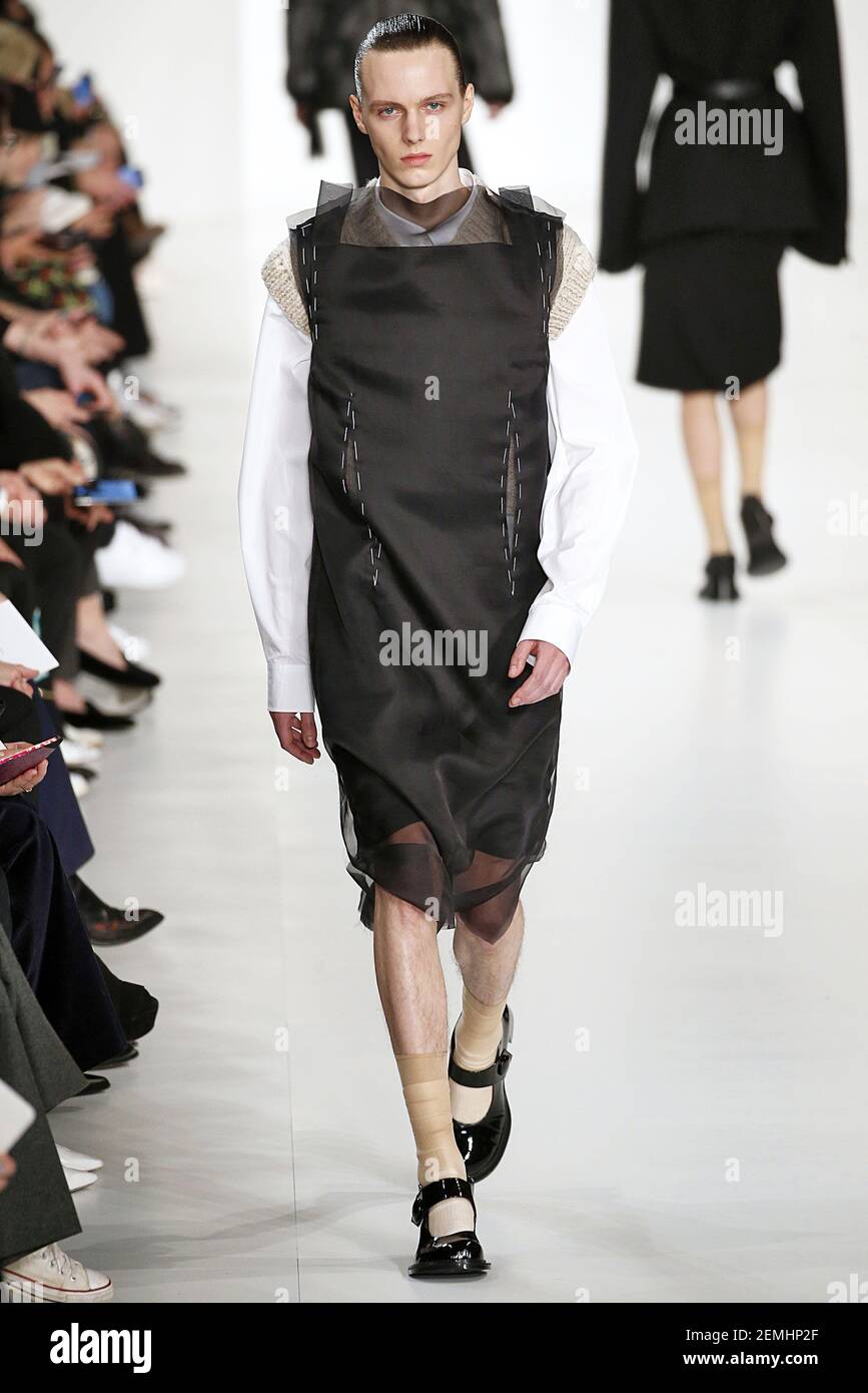 Model Daan Duez walks on the runway during the Maison Margiela Ready To ...