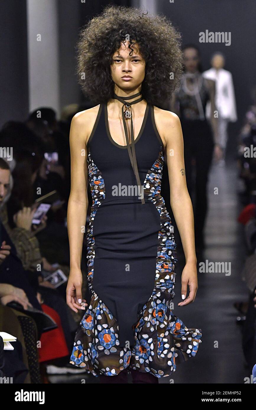 Model Amanda Martins walks on the runway during the Mugler Ready To ...