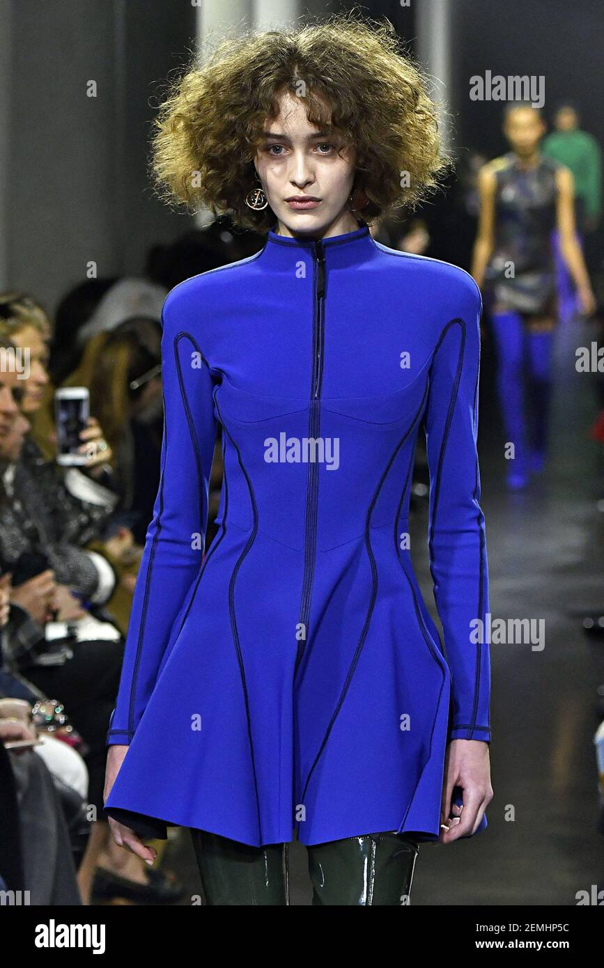 Model Marisha Urushadze walks on the runway during the Mugler Ready To ...