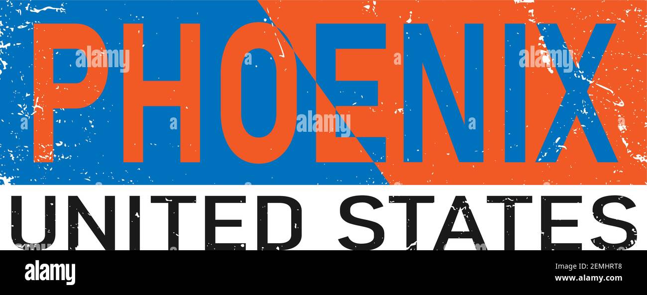 Colorful Phoenix text vector design for priting and t-shirt Stock ...