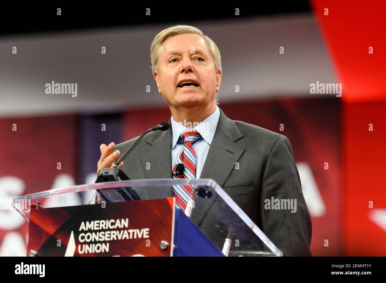U.S. Senator Lindsey Graham (R-SC) at the American Conservative Union's ...