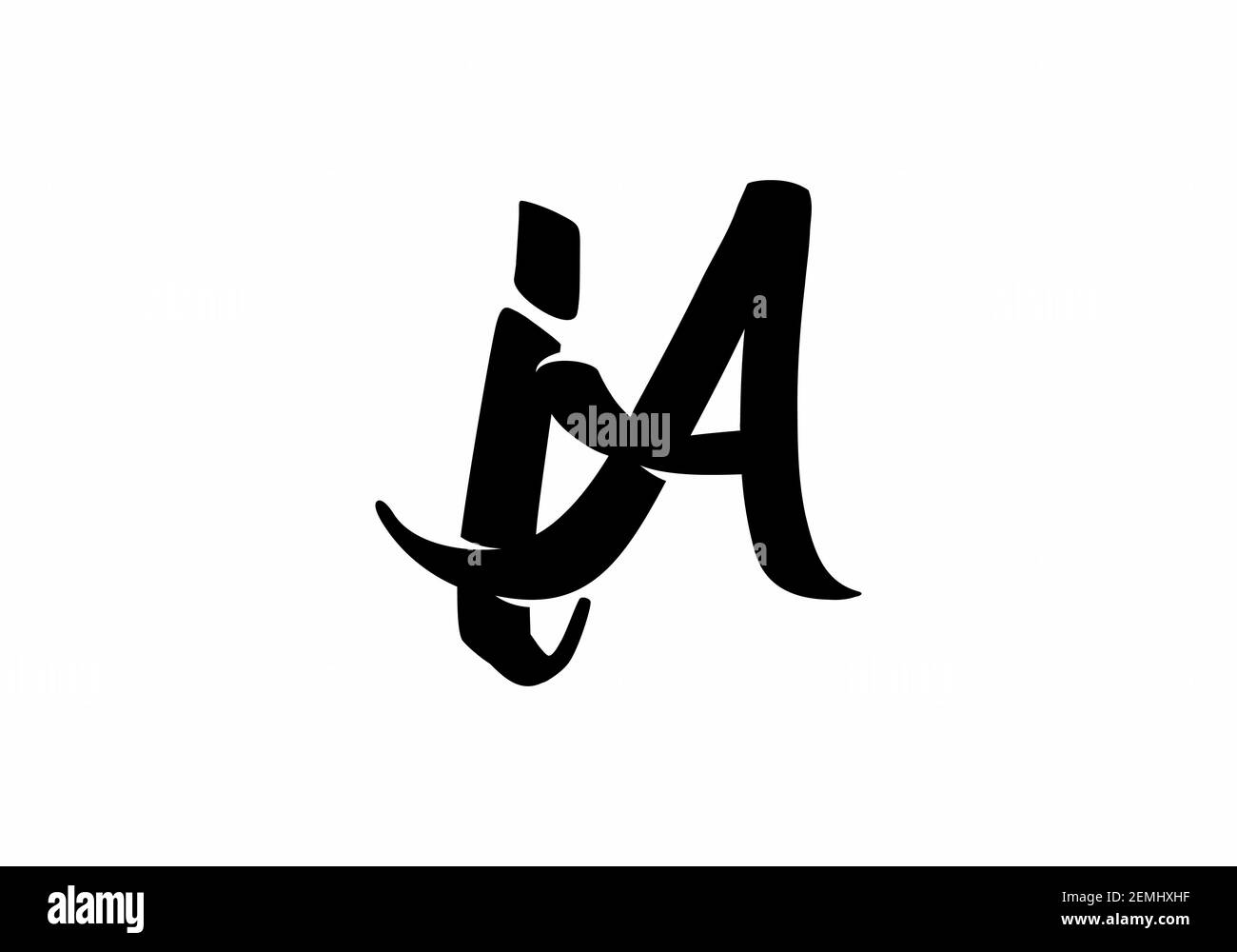 Black iA initial letter design Stock Vector Image & Art - Alamy