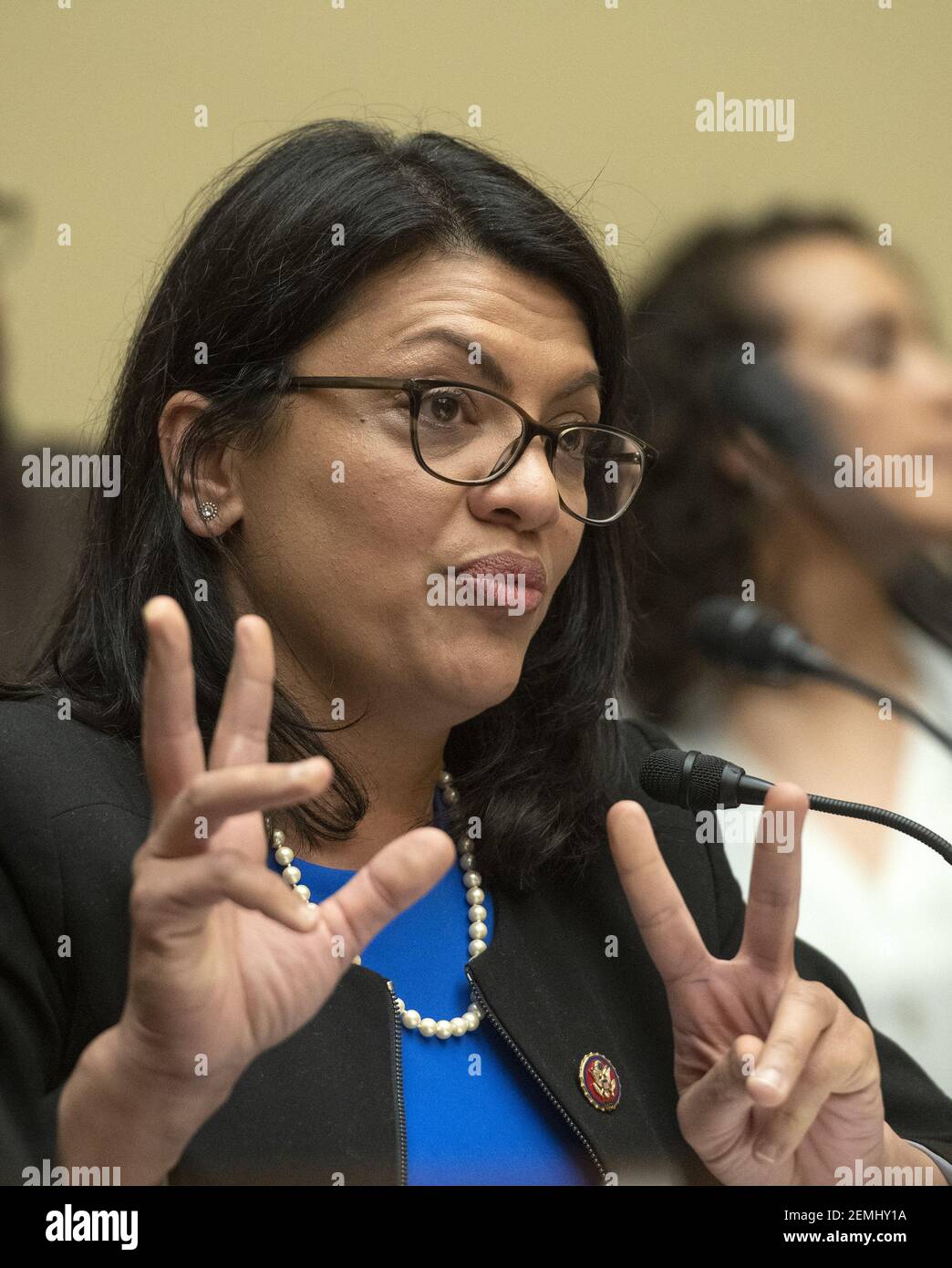 United States Representative Rashida Tlaib (Democrat of Michigan ...