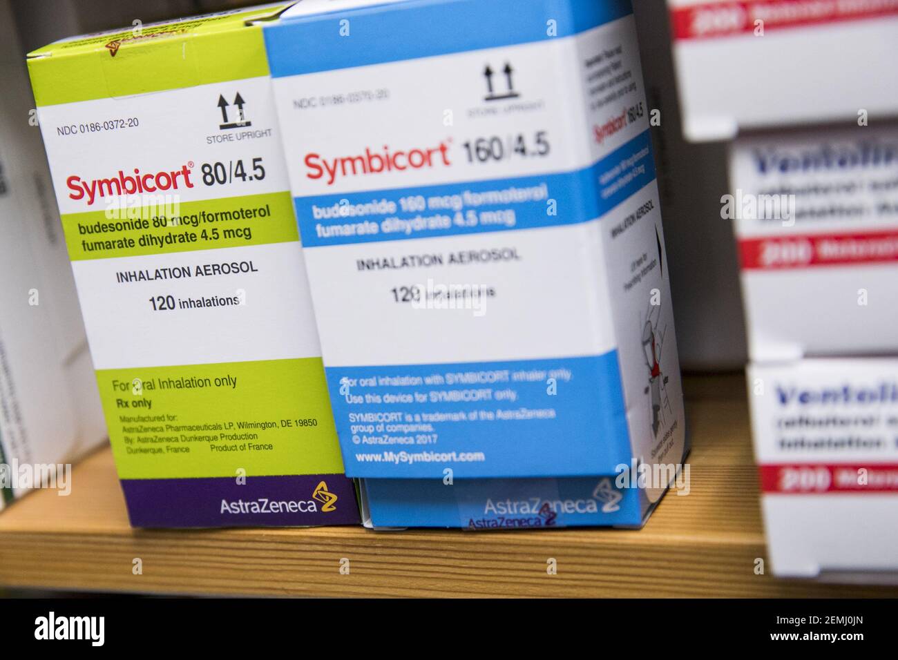 Packages of Symbicort (Budesonide/formoterol) prescription ...