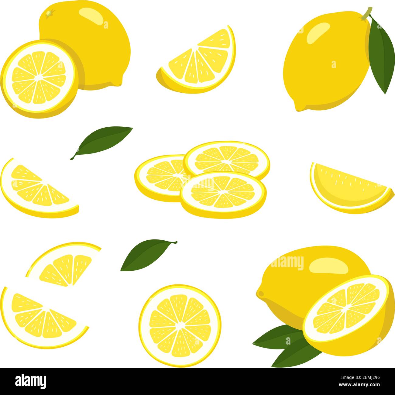 Lemon icons set Stock Vector Image & Art - Alamy