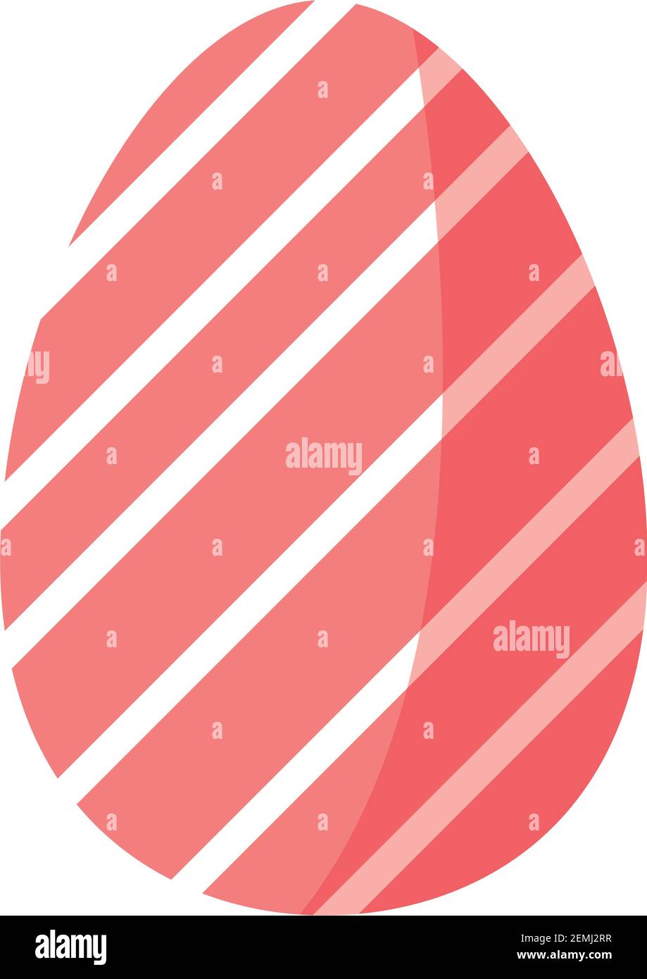 easter red egg stripes isolated Stock Vector Image & Art - Alamy