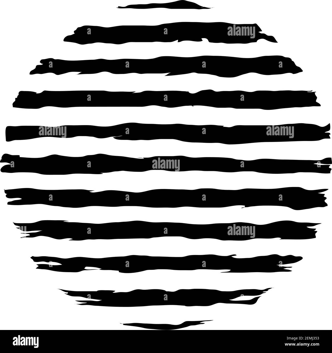 Grunge striped round shape Cut Out Stock Images & Pictures - Alamy