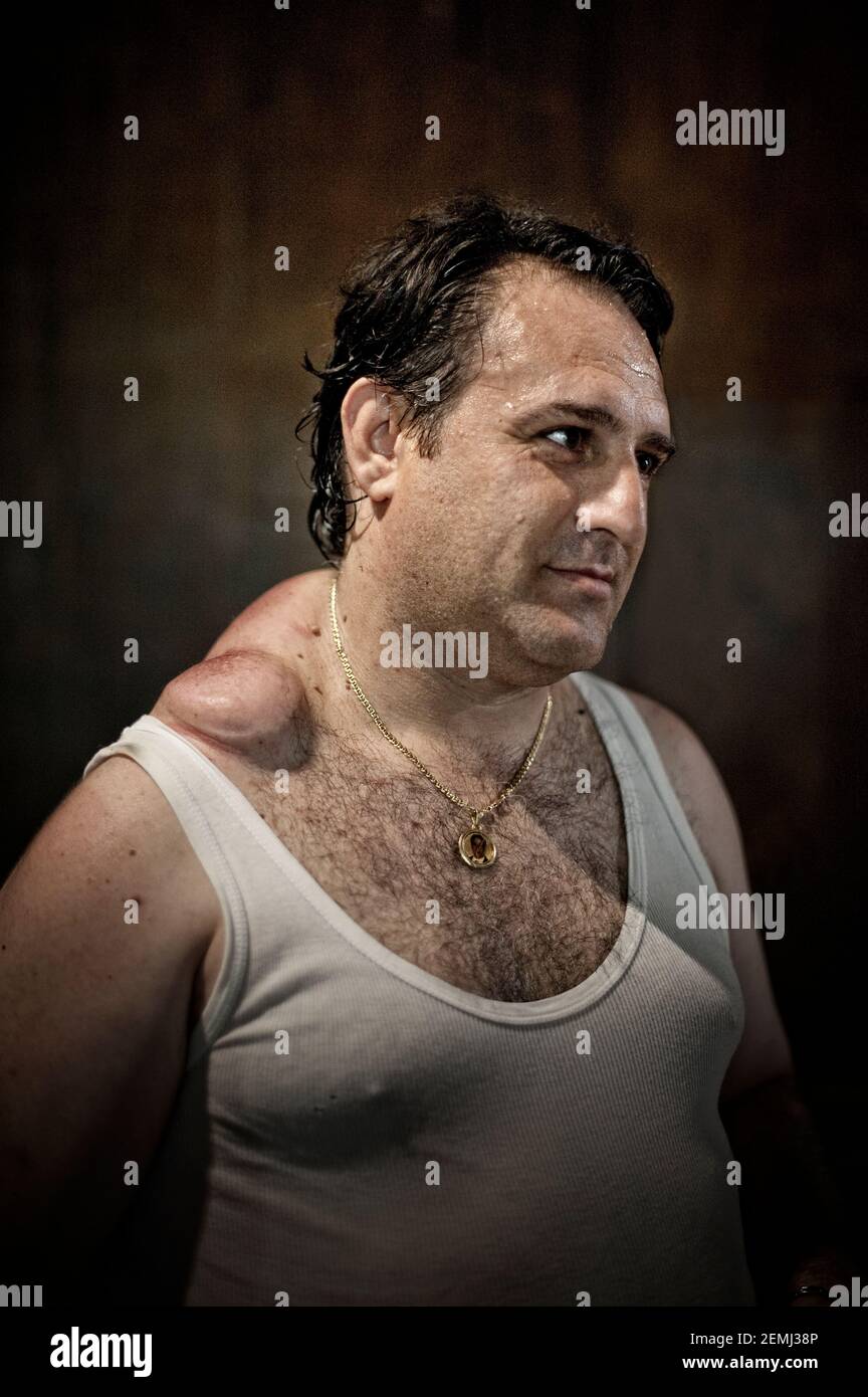 Portrait of cullatore during the Lily Festival (Festa dei Gigli ). A ...