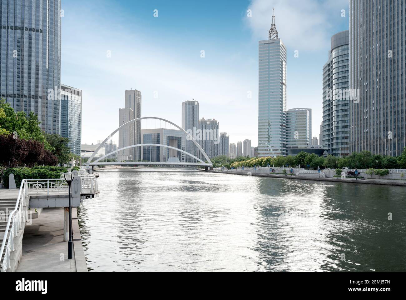 Urban architectural landscape in Tianjin, China Stock Photo - Alamy