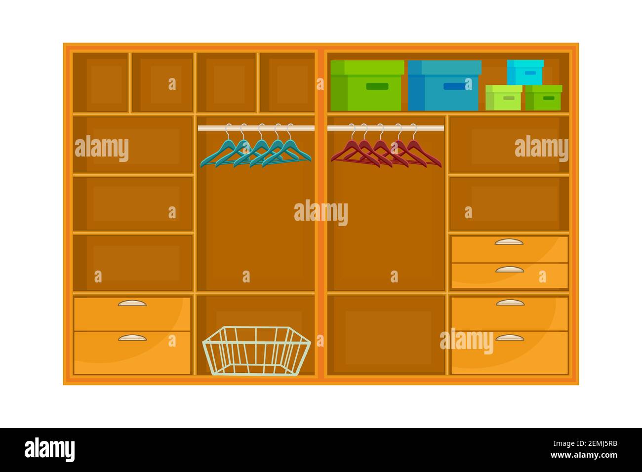 Shelf storing Stock Vector Images - Alamy