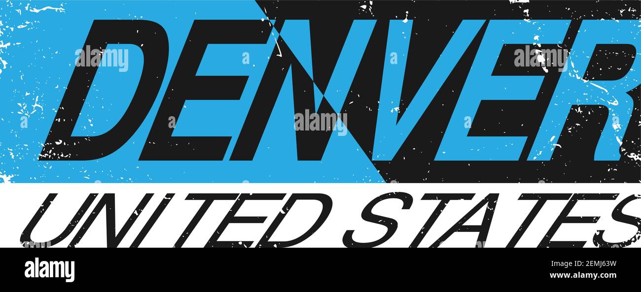 Denver City Typography vector design. Greetings for T-shirt, poster ...