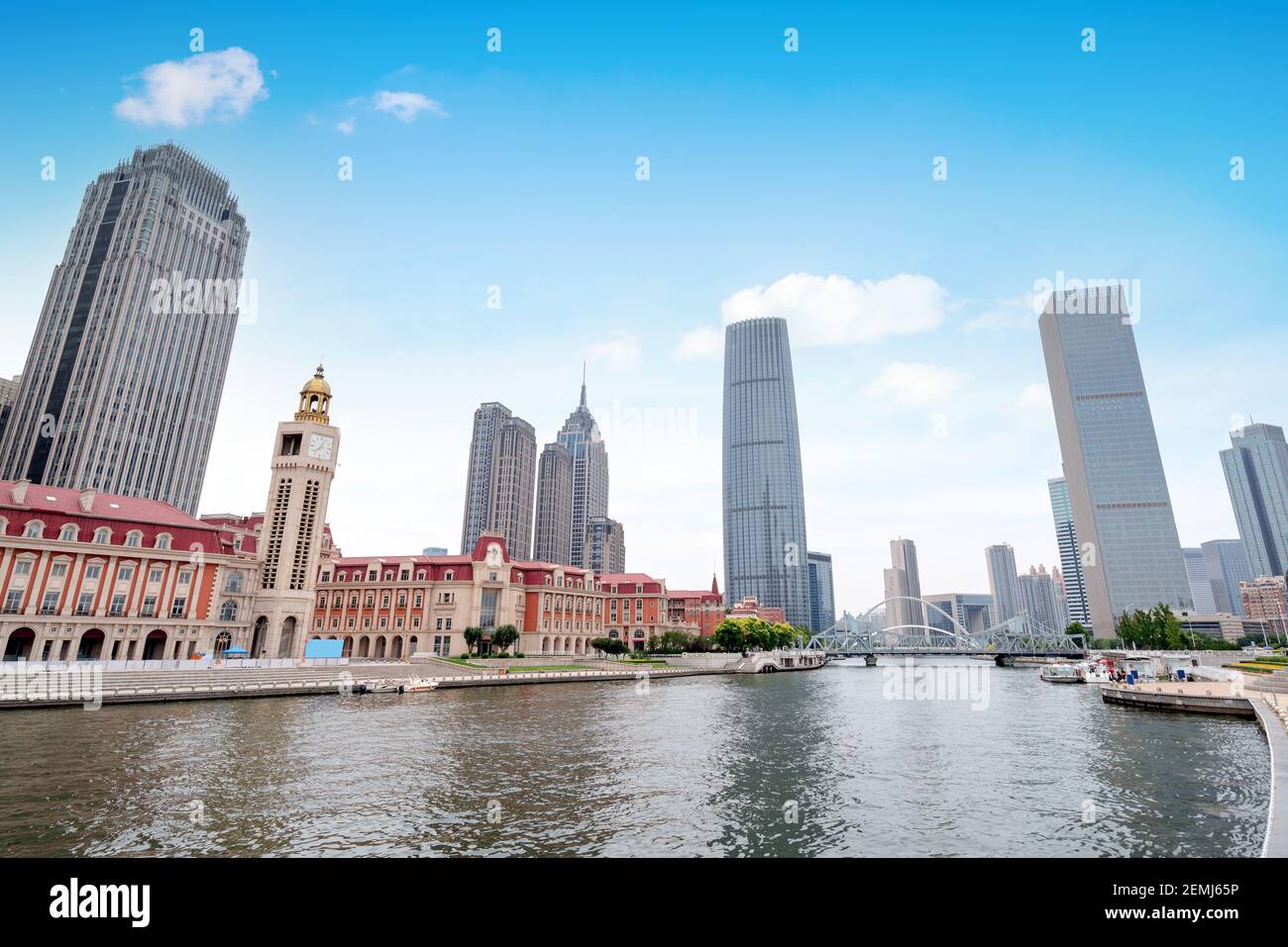 Urban architectural landscape in Tianjin, China Stock Photo - Alamy