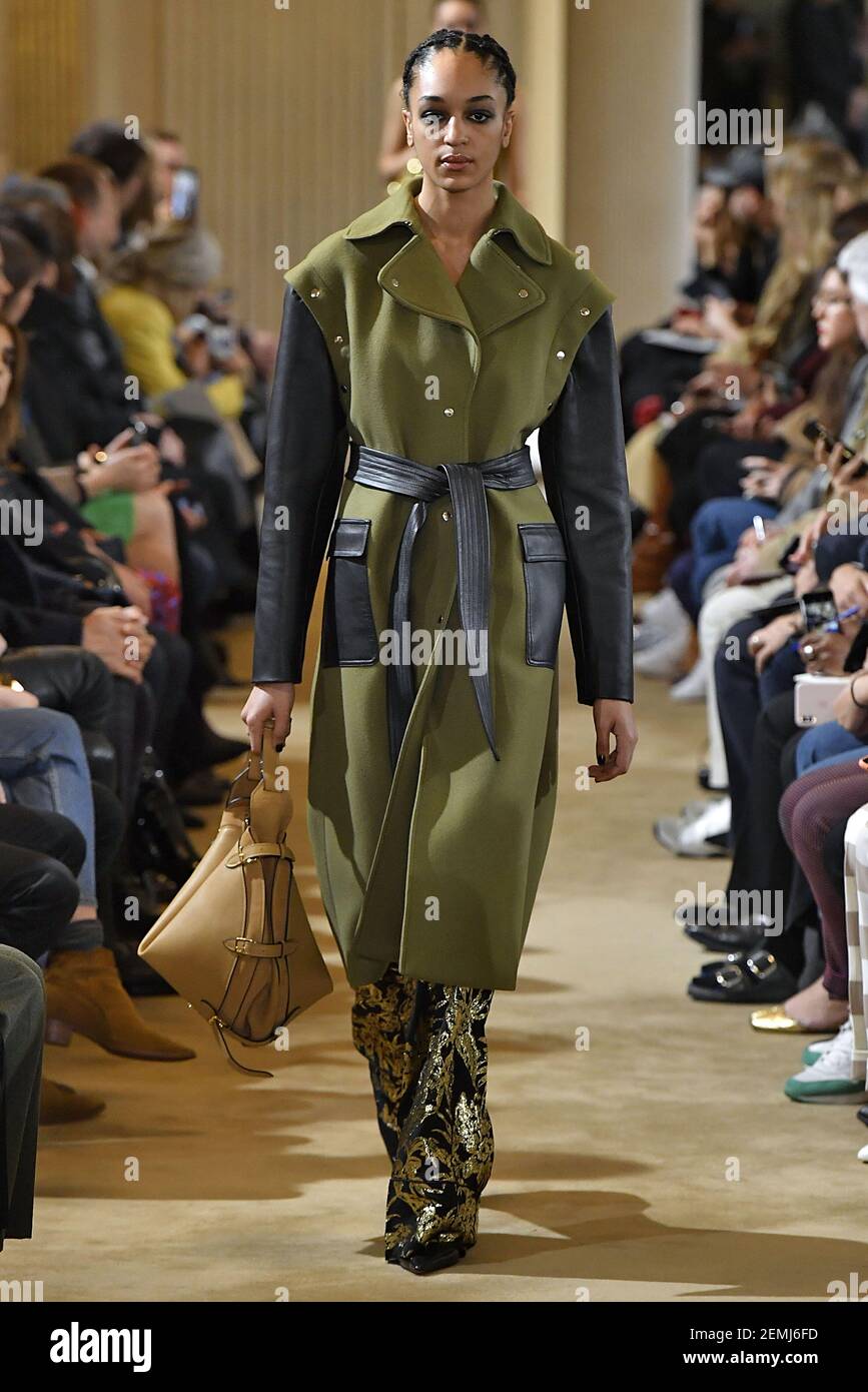 Indira Scott walks on the runway during the Altuzarra Ready To Wear ...