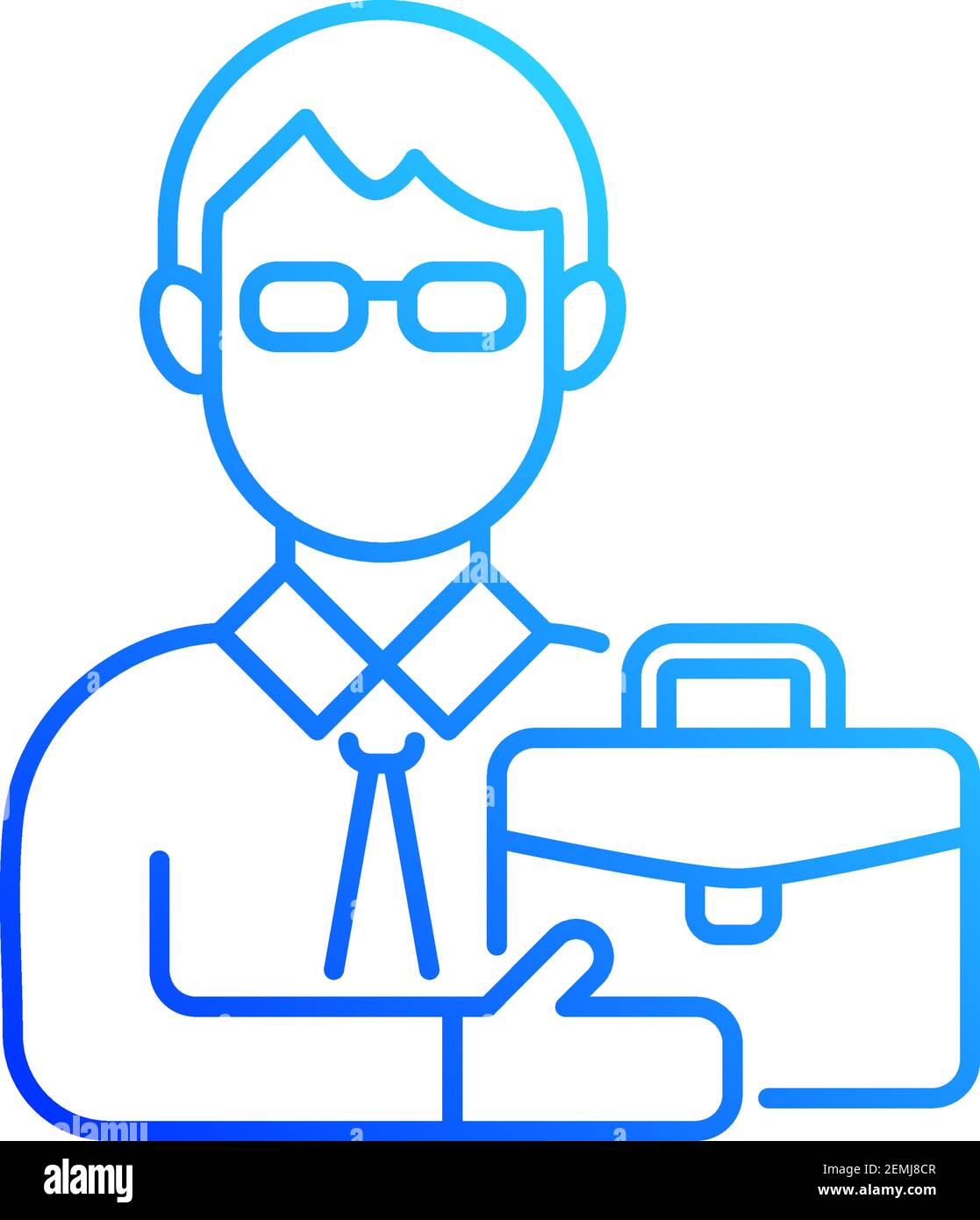 Male adult gradient linear vector icon Stock Vector Image & Art - Alamy