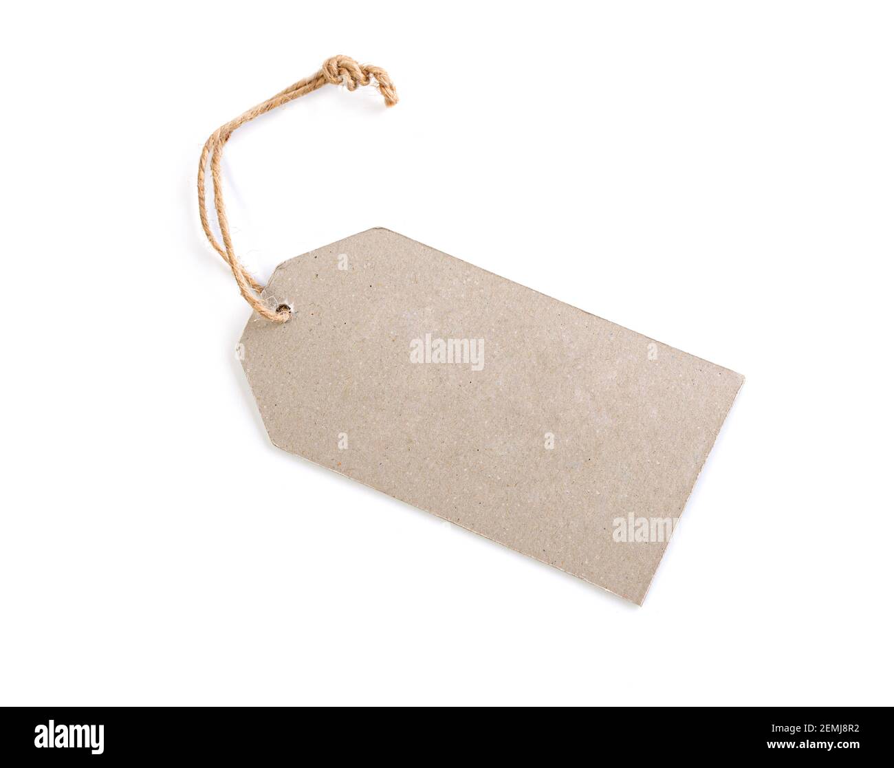 Price tag with rope isolated on white with clipping path Stock Photo ...