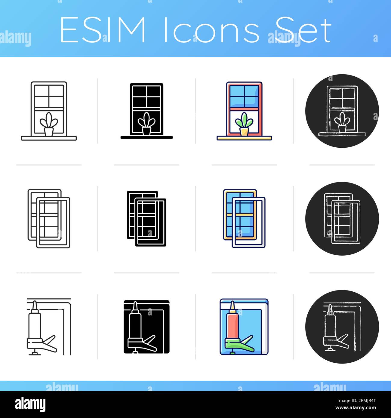 Windows ledge Stock Vector Images - Alamy