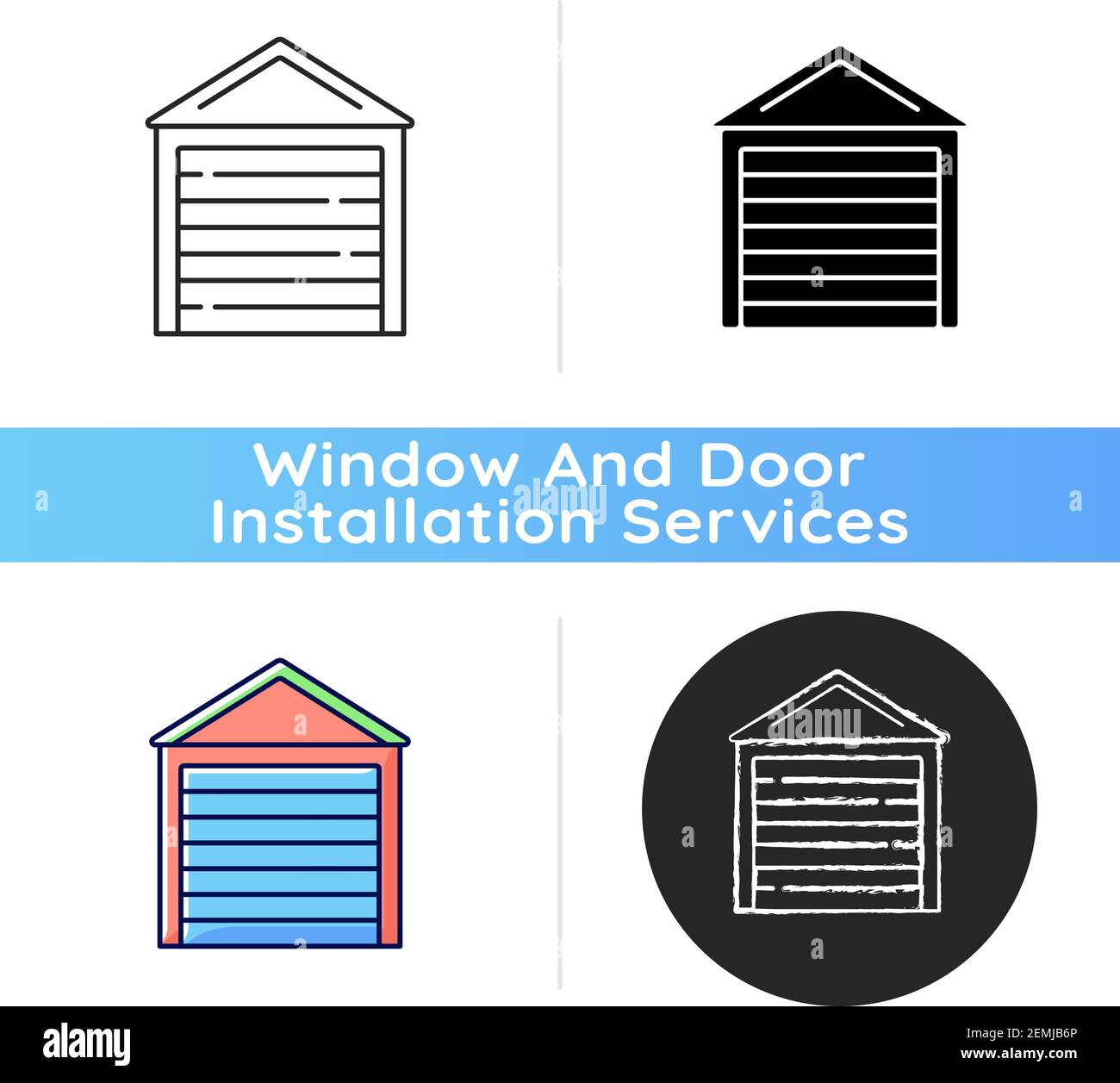 Garage doors icon Stock Vector Image & Art - Alamy