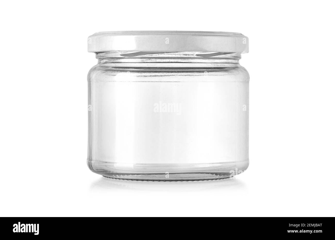 Glass jar isolated on white background with clipping path Stock Photo ...