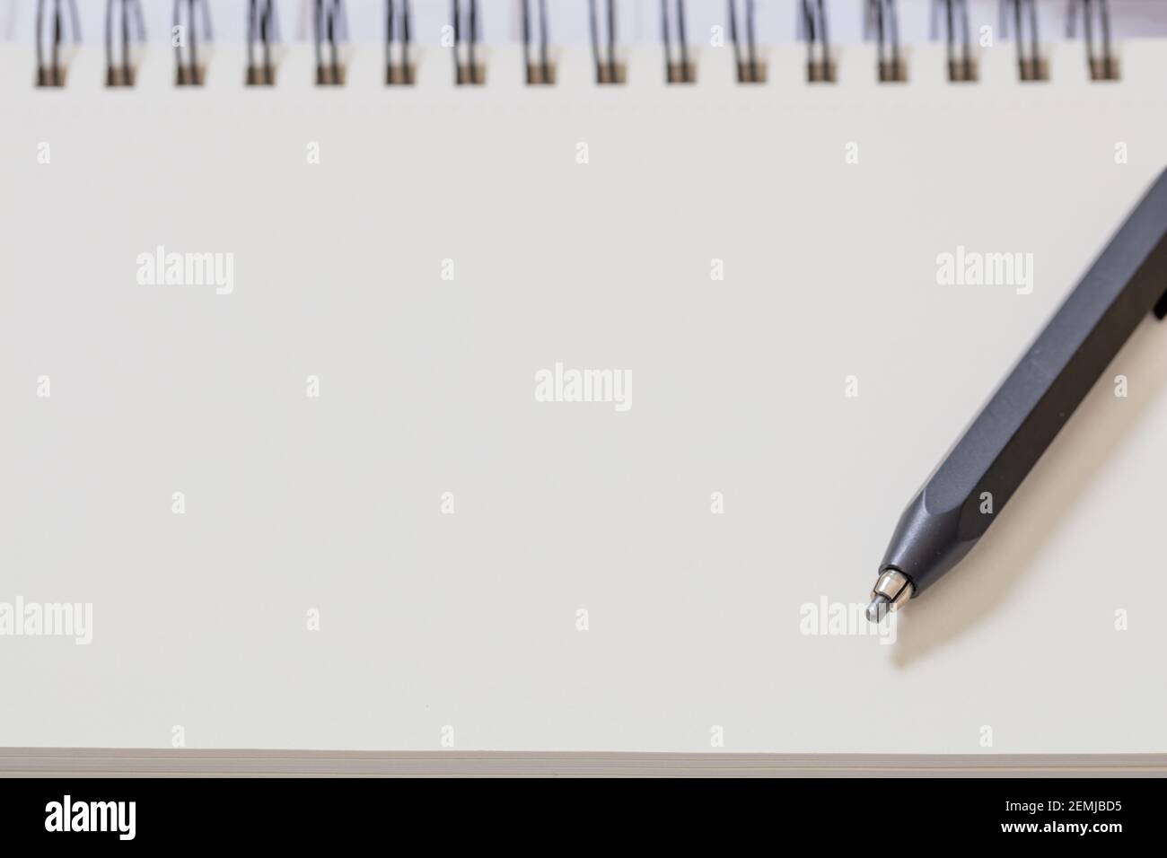 Architect engineer pencil on an opened notebook. Real estate design ...