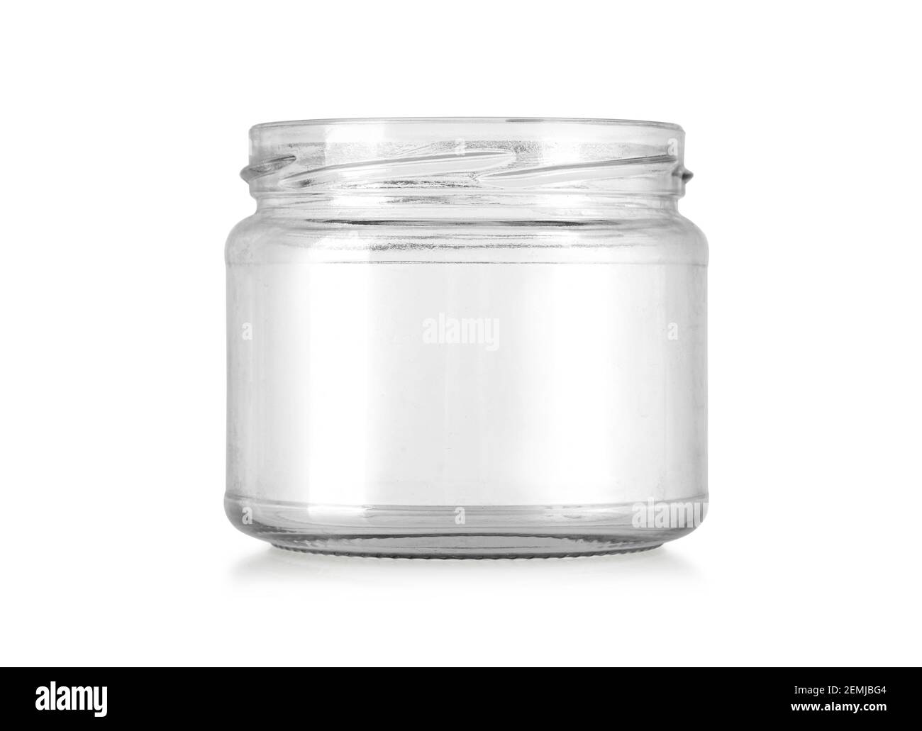 Glass jar isolated on white with clipping path Stock Photo - Alamy