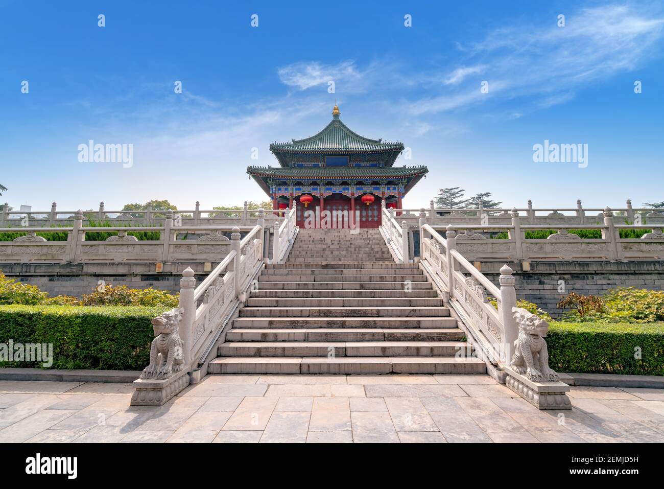 Classical architecture in Xi'an, Shaanxi Province, China Stock Photo ...