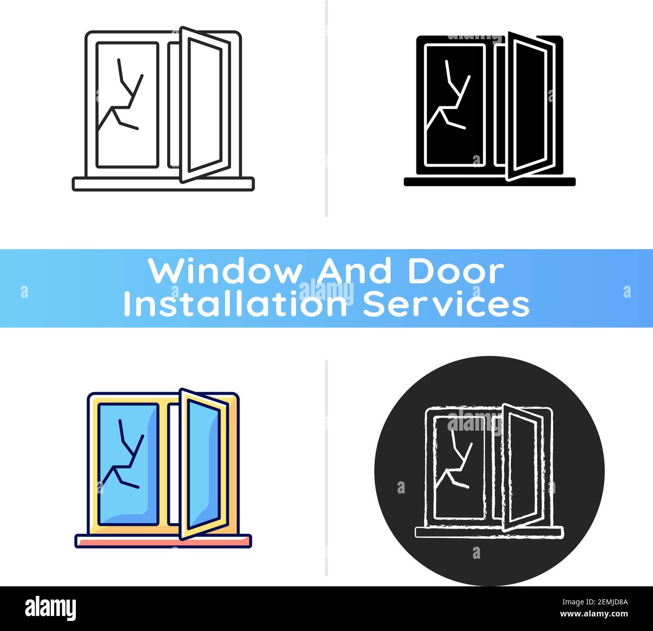 Window repair icon Stock Vector Image & Art - Alamy