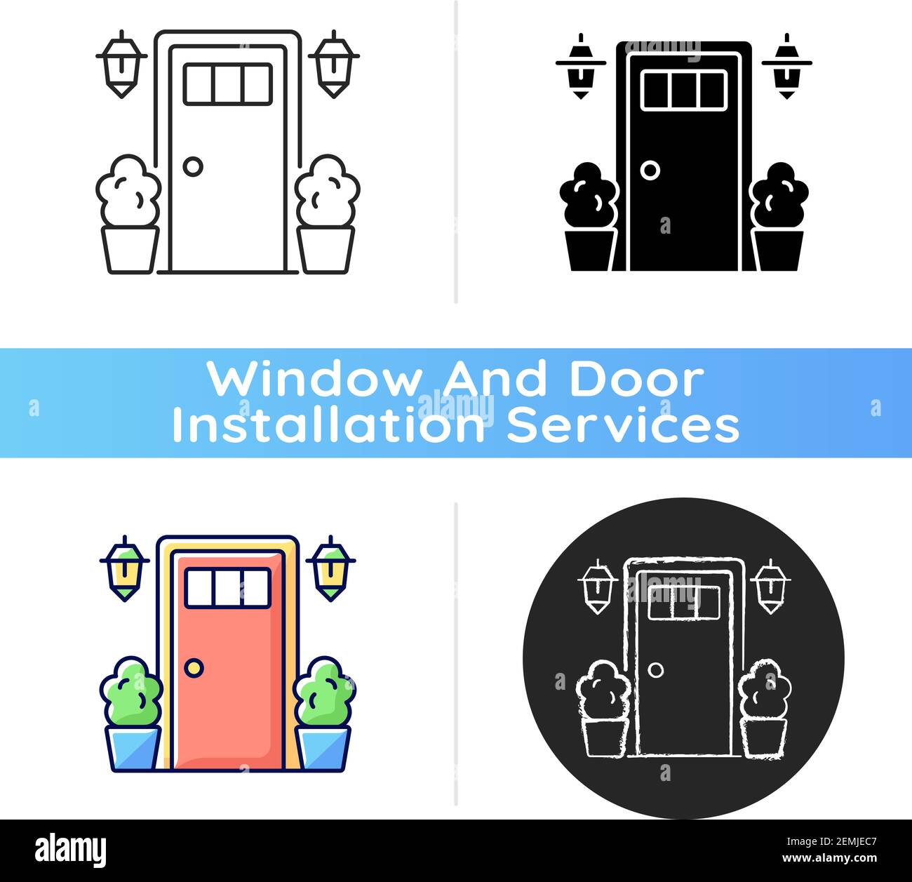 Entry doors icon Stock Vector Image & Art - Alamy