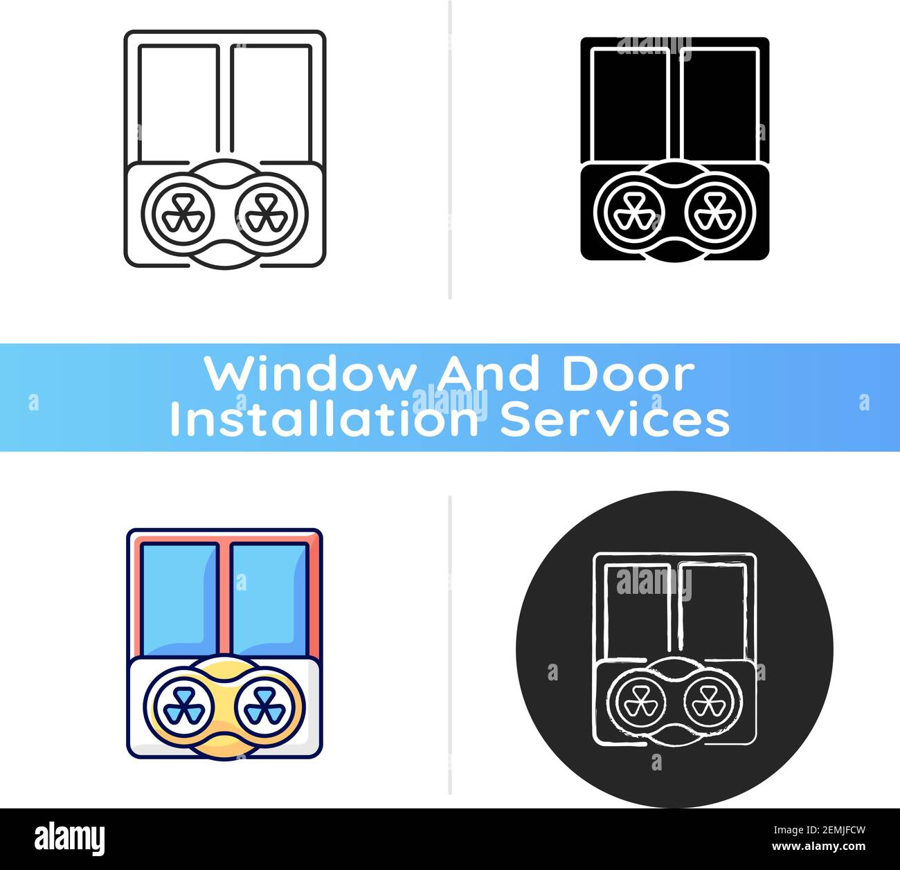 Window fans icon Stock Vector Image & Art - Alamy