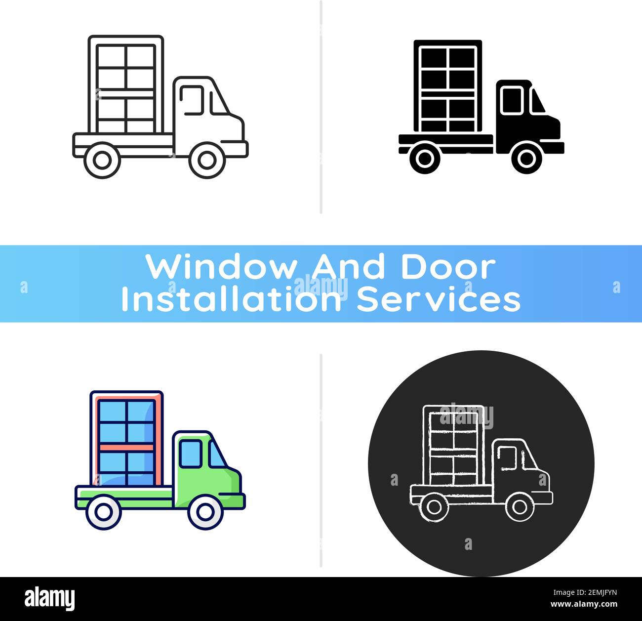 Delivery Home Window Van High Resolution Stock Photography and Images ...