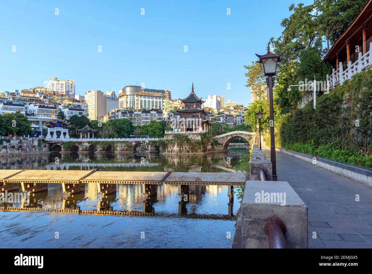 Guiyang's Famous Ancient Architectural Landscape Stock Photo - Alamy