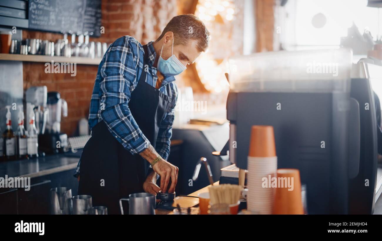 Barista during work concept hi-res stock photography and images - Alamy