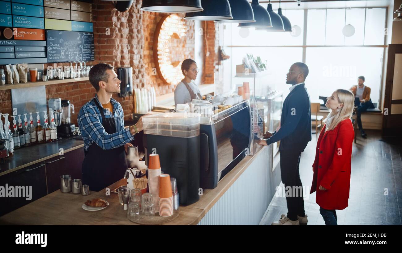 Cashier barista hi-res stock photography and images - Alamy