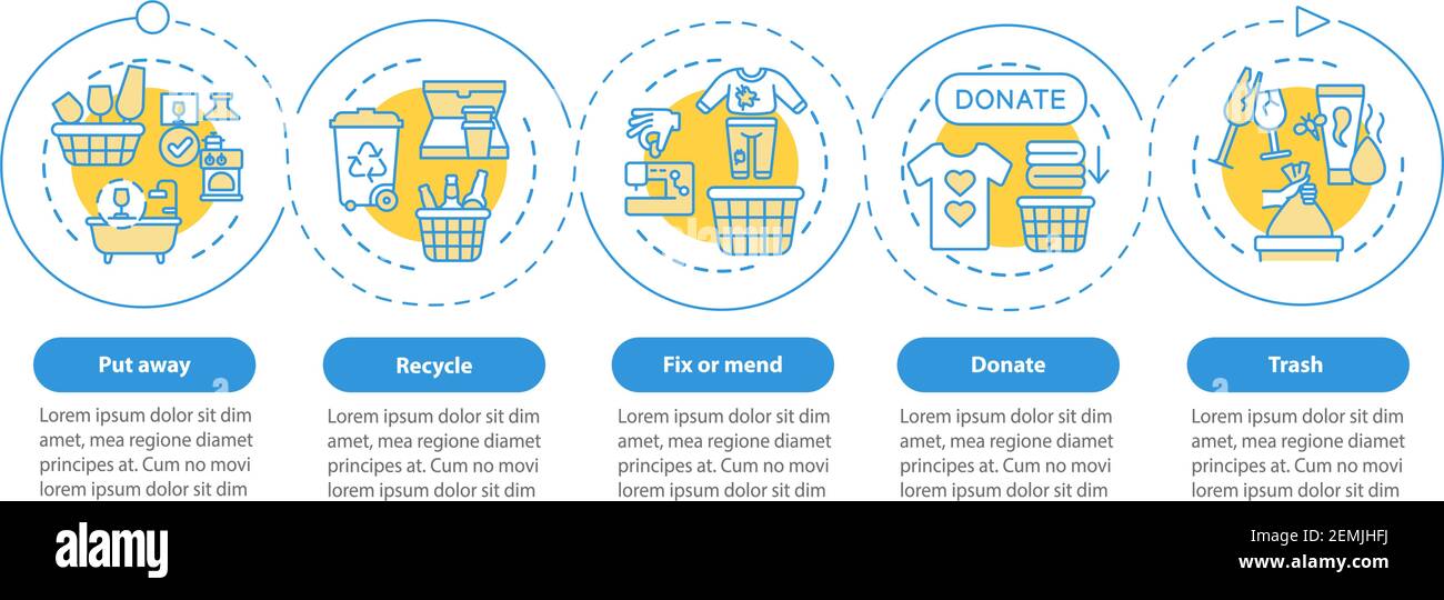 Organizing things vector infographic template Stock Vector Image & Art ...