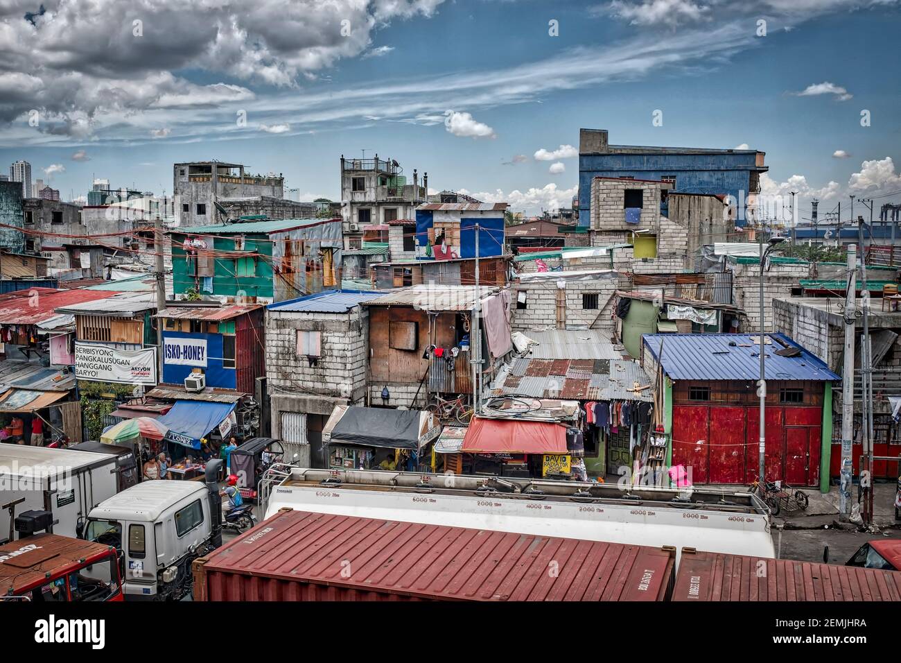 Tondo, slum, Manila, Philippines, bidonville Stock Photo - Alamy