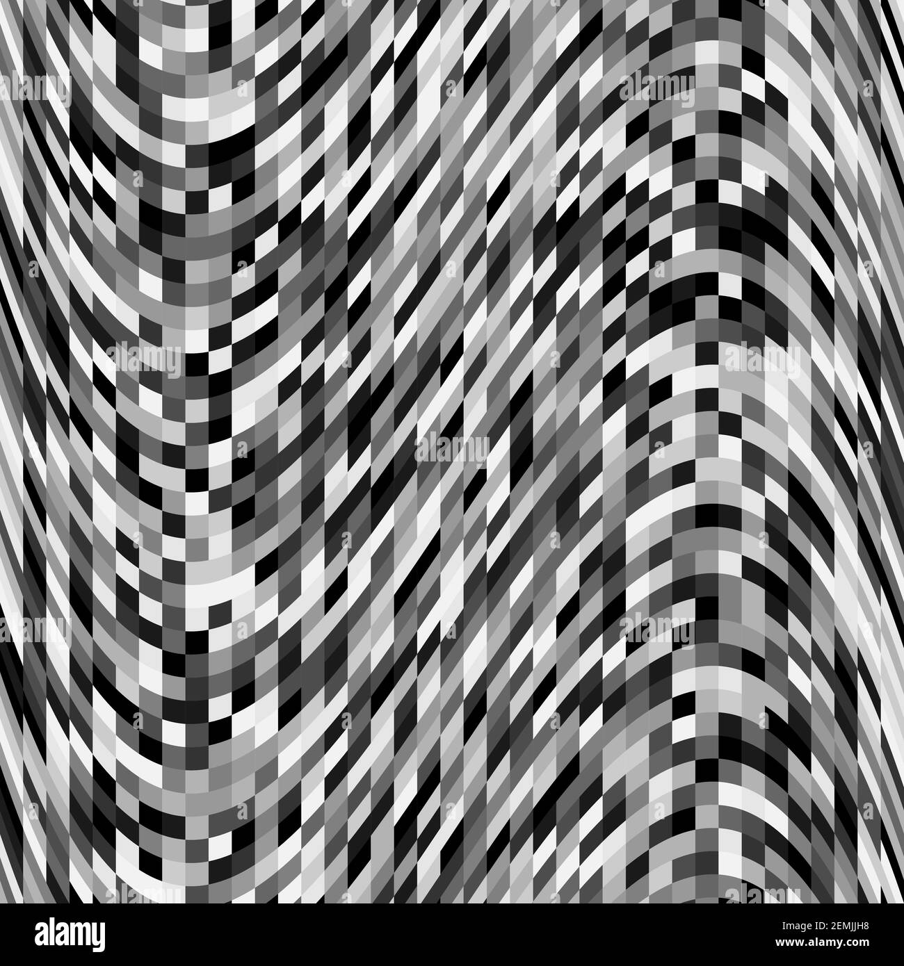 Monochrome background with pixel cells. Geometric pattern. Unusual ...
