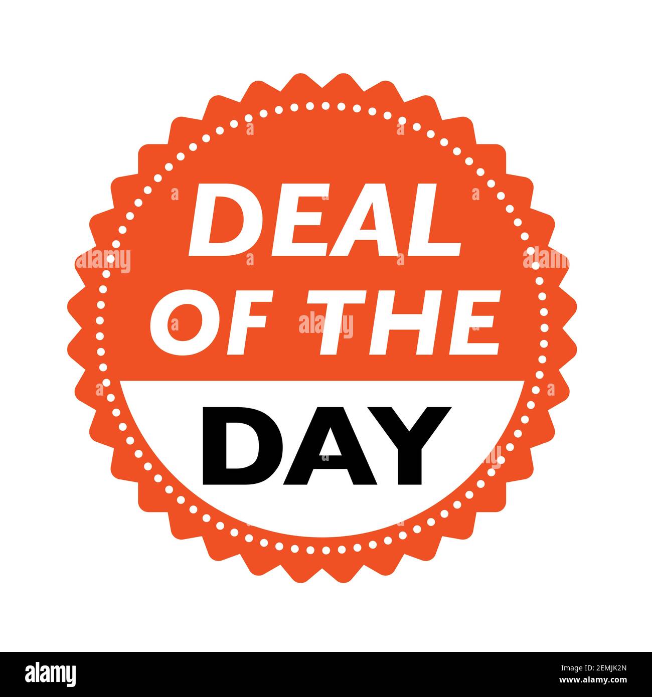Vector Illustration Deal Of The Day Flag Label. Modern Web Banner Stock ...