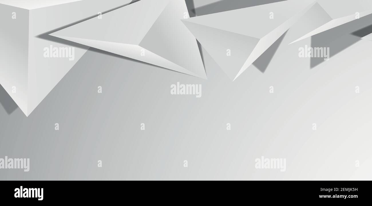 Gray gradient design. Abstract geometric background with shapes Stock ...