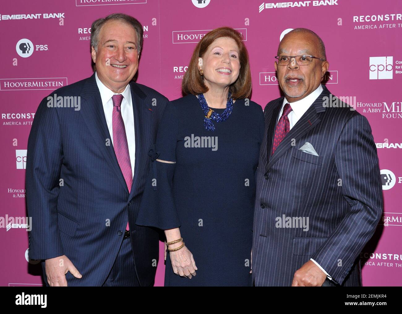 L-R: Howard Milstein, Abby Milstein and Dr. Henry Louis Gates Jr ...