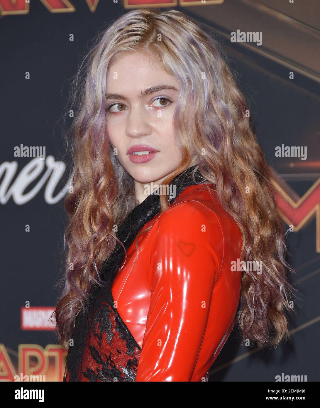 Grimes arrives at the Marvel Studios "Captain Marvel" Los Angeles ...