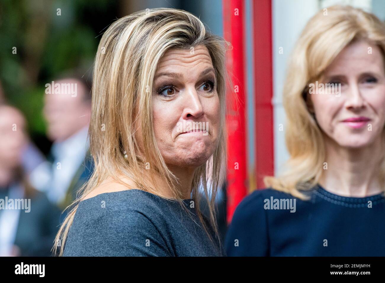 Queen Maxima at the jubilee symposium on the tenth anniversary of ...