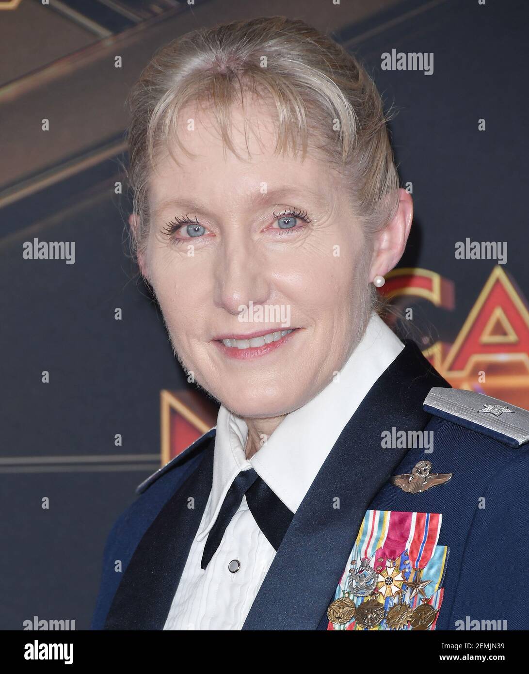 Brigadier General Jeannie M. Leavitt arrives at the Marvel Studios ...