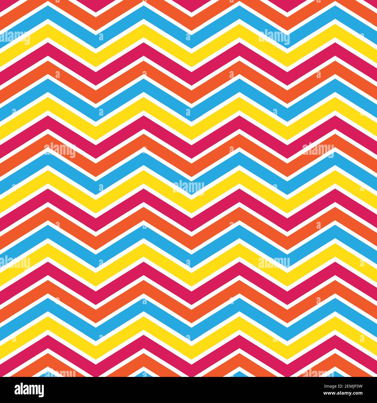 Yellow And Blue Chevron Background