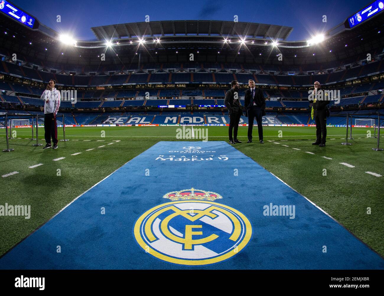 General view of Santiago Bernabeu Stadium during the match between Real ...