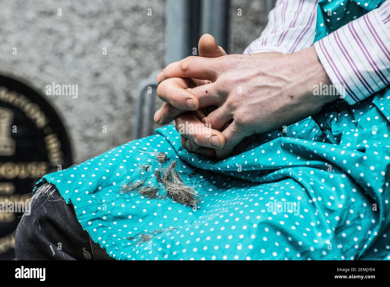 London, UK. 25th February, 2021. Dr Larch Maxey, 48, evicted from a ...