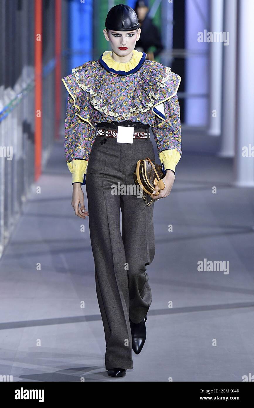 Signe Veiteberg walks on the runway during the Louis Vuitton Ready To ...
