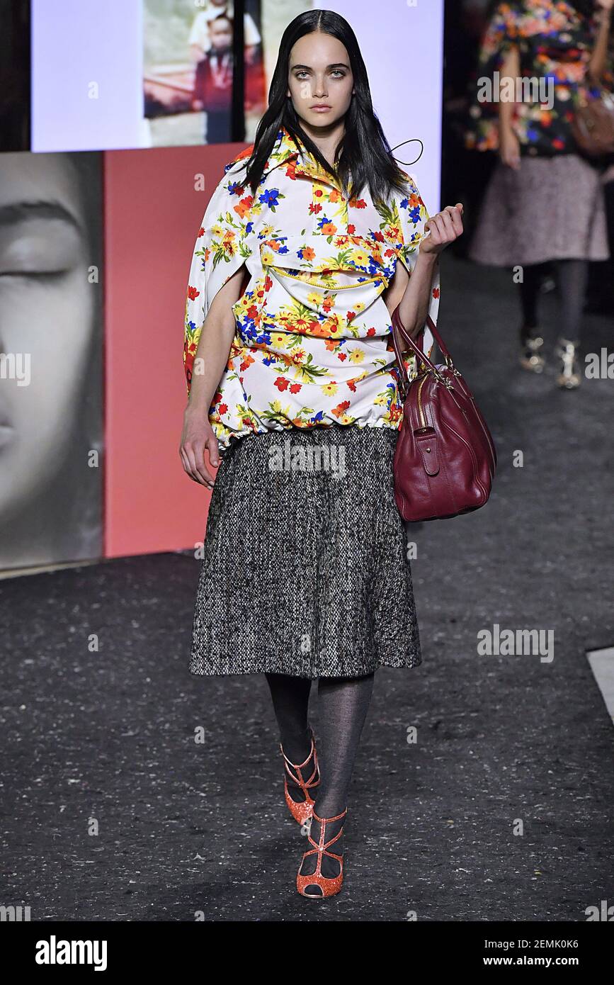 Lillian Conner walks on the runway during the Miu Miu Ready To Wear ...